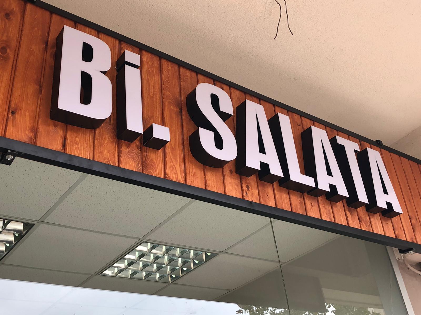 Bi salata cafe tabelası